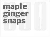 Maple Ginger Snaps Recipe | CDKitchen.com