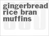 Gingerbread Rice Bran Muffins Recipe