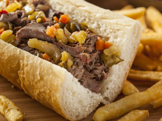 Chicago Style Italian Beef Sandwich Recipe CDKitchen