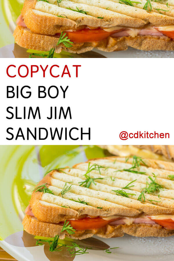 Copycat Big Boy Slim Jim Sandwich Recipe CDKitchen Copycat Big Boy Slim Jim Sandwich Recipe CDKitchen
