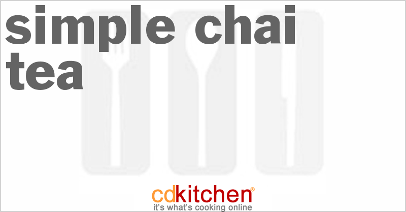 Simple Chai Tea Recipe