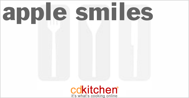 Apple Smiles Recipe | CDKitchen.com