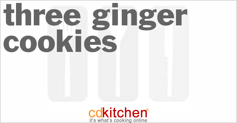 Three-Ginger Cookies Recipe | CDKitchen.com