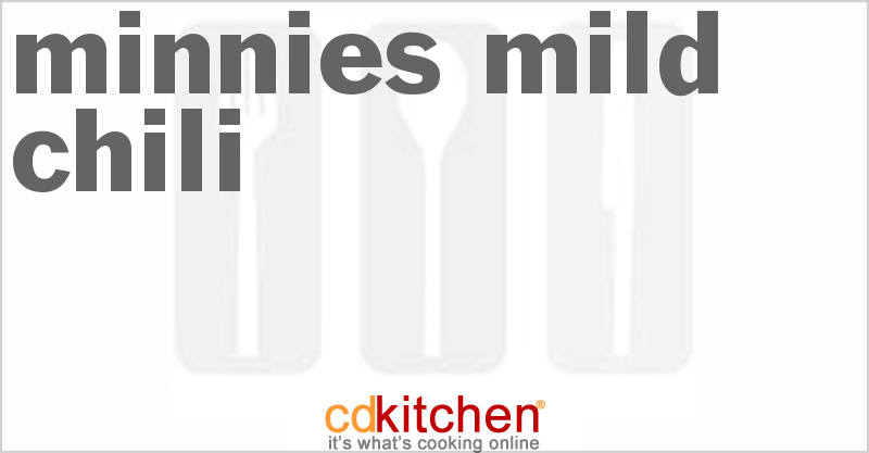 Minnies Mild Chili Recipe | CDKitchen.com
