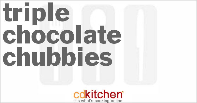 Triple Chocolate Chubbies Recipe | CDKitchen.com
