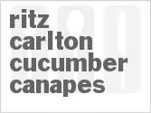 Ritz Carlton Cucumber Canapes Recipe | CDKitchen.com