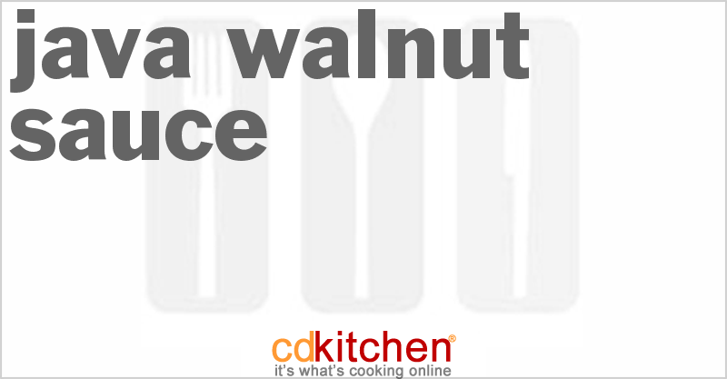 Java Walnut Sauce Recipe | CDKitchen.com