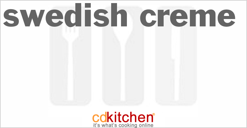 Swedish Creme Recipe | CDKitchen.com