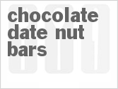 Chocolate Date-Nut Bars Recipe | CDKitchen.com