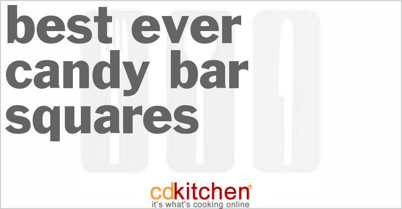 Best Ever Candy Bar Squares Recipe | CDKitchen.com