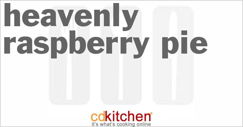 Heavenly Raspberry Pie Recipe | CDKitchen.com
