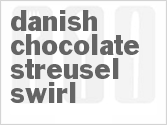 Danish Chocolate Streusel Swirl Recipe | CDKitchen.com