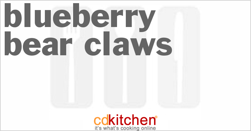 Blueberry Bear Claws Recipe | CDKitchen.com