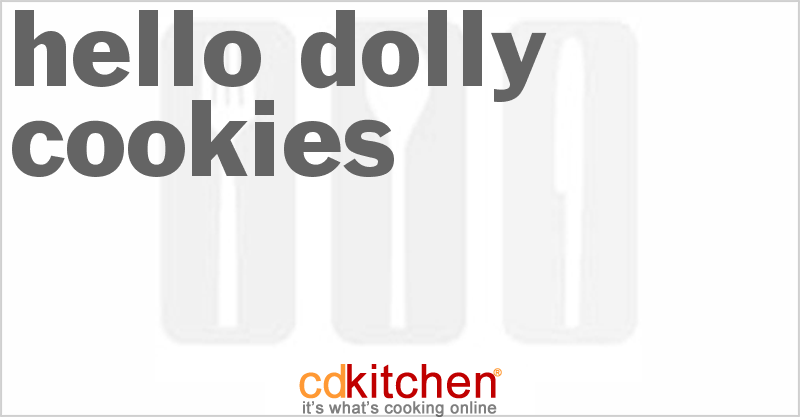 Hello Dolly Cookies Recipe | CDKitchen.com