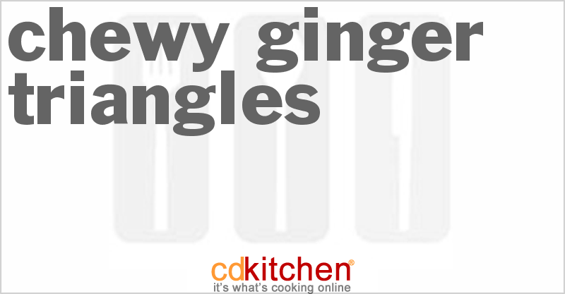 Chewy Ginger Triangles Recipe | CDKitchen.com