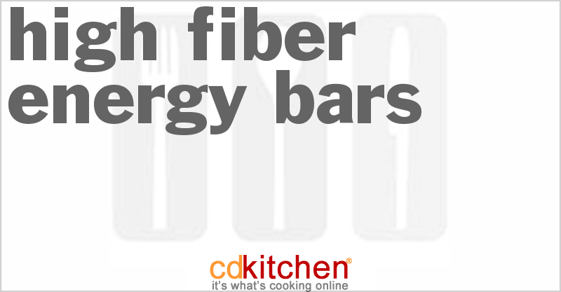 High-Fiber Energy Bars Recipe | CDKitchen.com