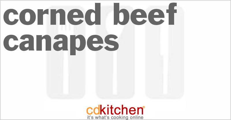 Corned Beef Canapes Recipe | CDKitchen.com