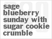 Sage Blueberry Sunday with Sugar Cookie Crumble Recipe | CDKitchen.com